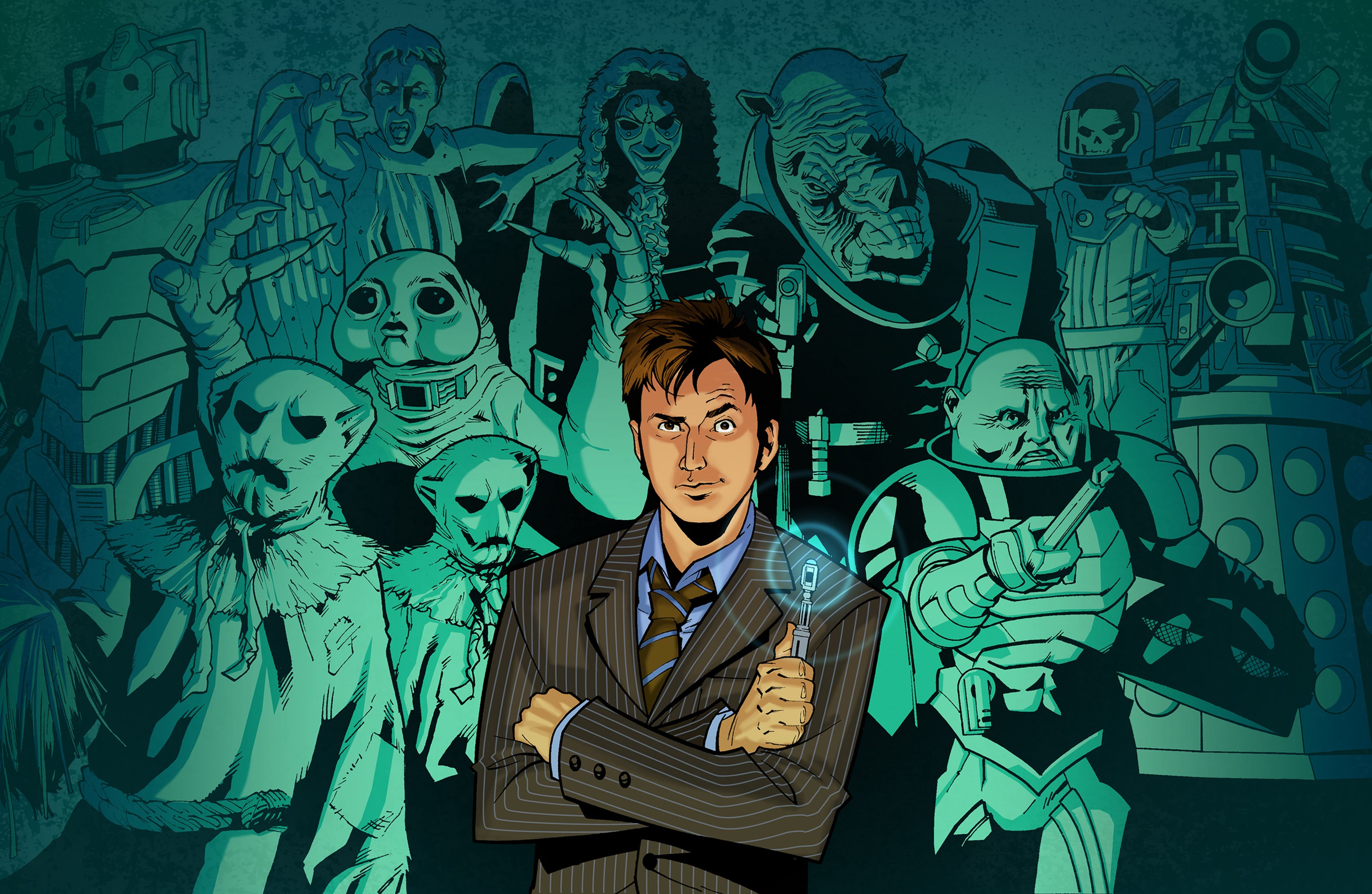 10th Doctor & Villains – KellyYatesArt